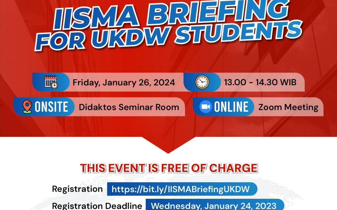 IISMA Briefing for UKDW Students | Duta Wacana Christian University