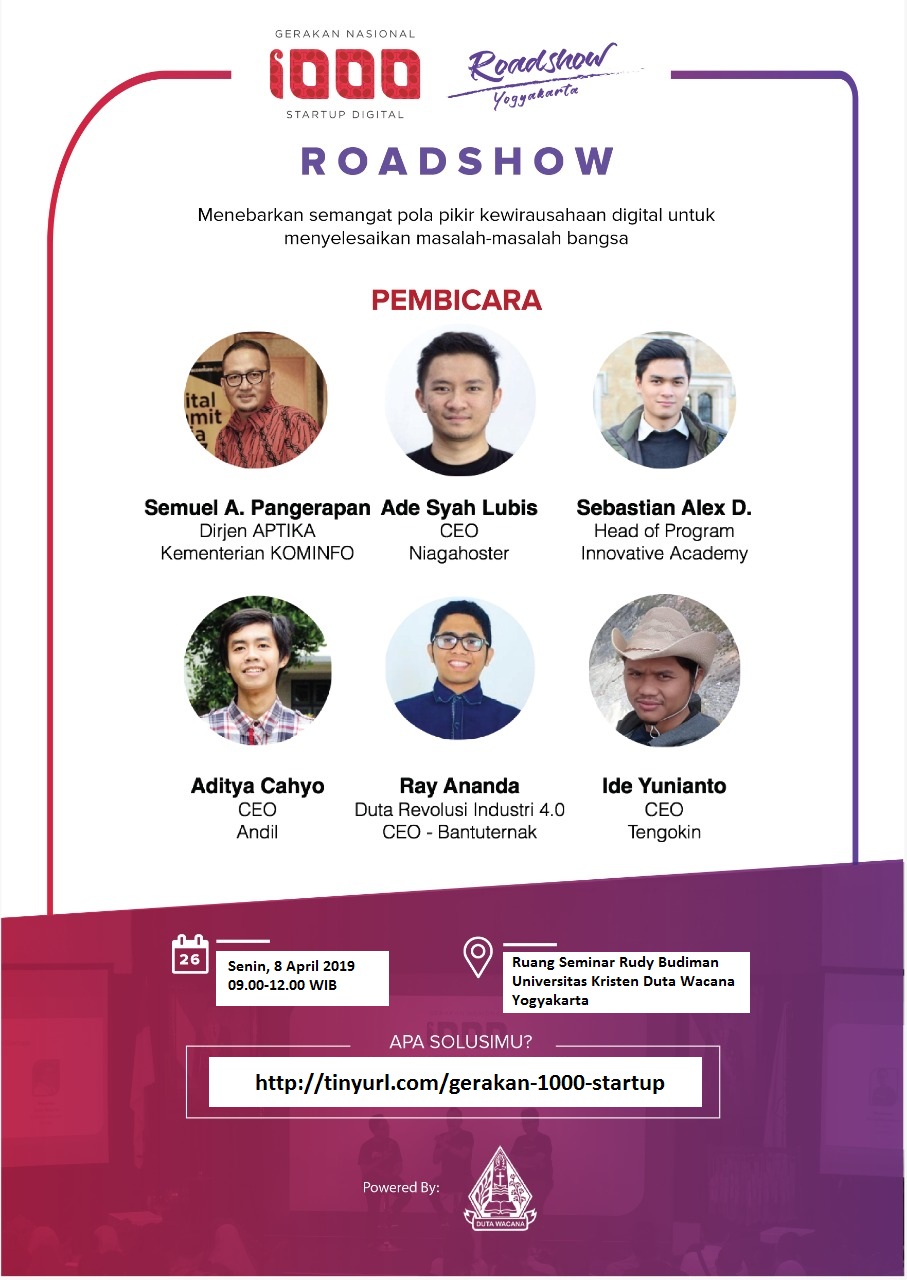 Gerakan Nasional 1000 Startup Digital - Universitas Kristen Duta Wacana ...