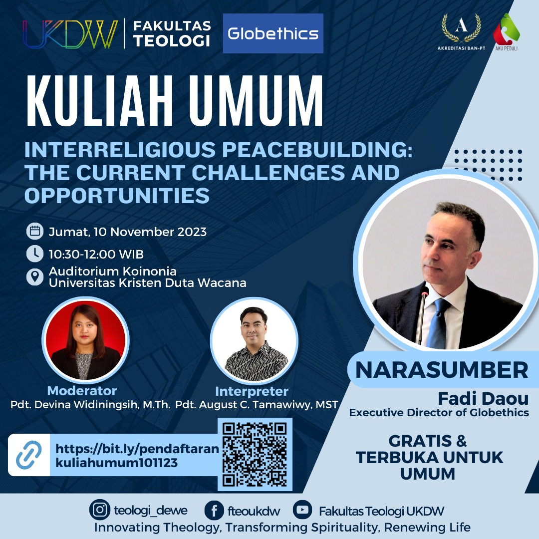 Kuliah Umum Fakultas Teologi - Universitas Kristen Duta Wacana | UKDW