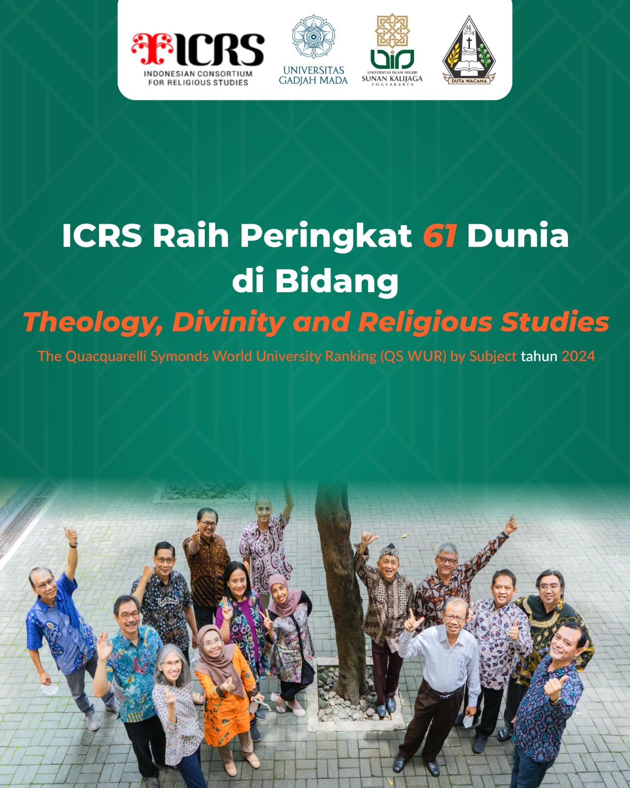 ICRS Masuk Peringkat 61 Dunia | UKDW